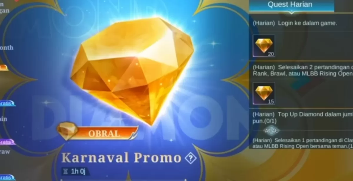 Jadwal Resmi Perilisan Event Diamond Kuning Mobile Legends pada Bulan ...